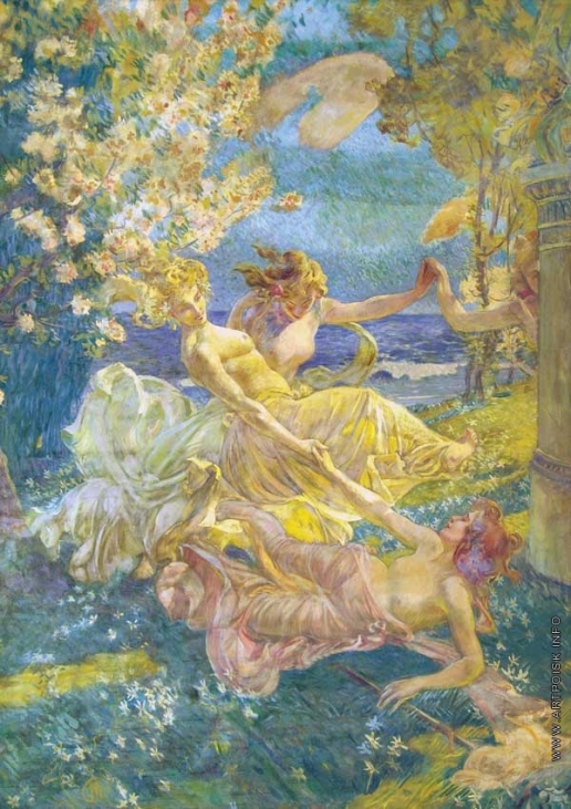 The Three Nymphs - SKETCHLINE