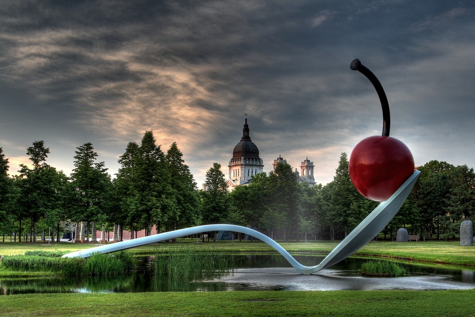 A spoon-bridge and a cherry - SKETCHLINE